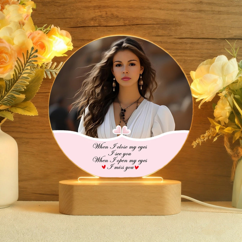 I Miss You Personalized Night Light Gift for Couples, Perfect for Anni ...